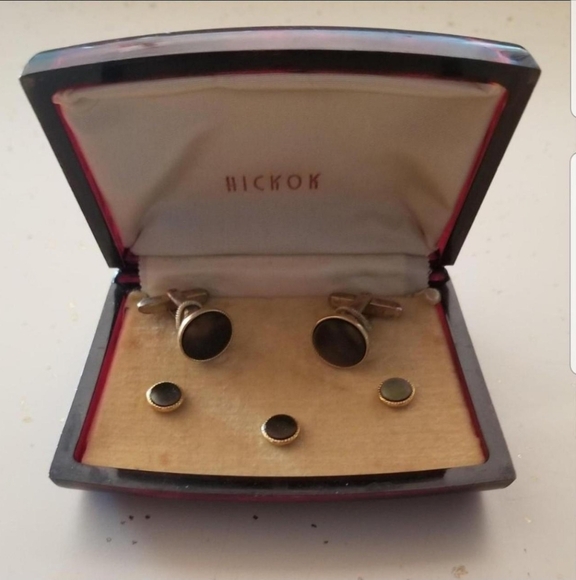 Hickok | Accessories | 95s Deadstock Abalone Shell Cufflink Set In ...